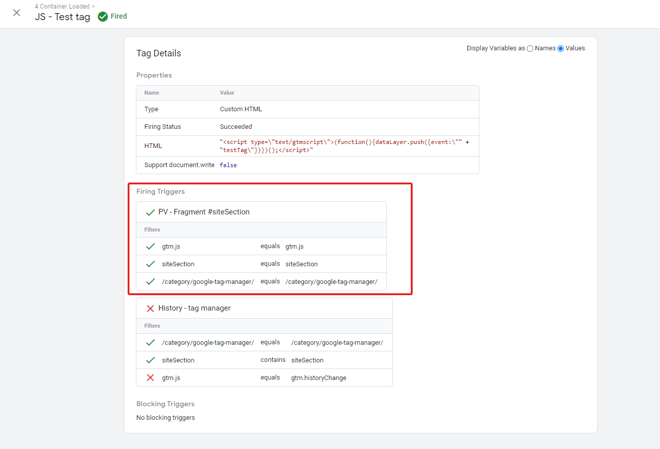 How to extract URL fragment in GTM