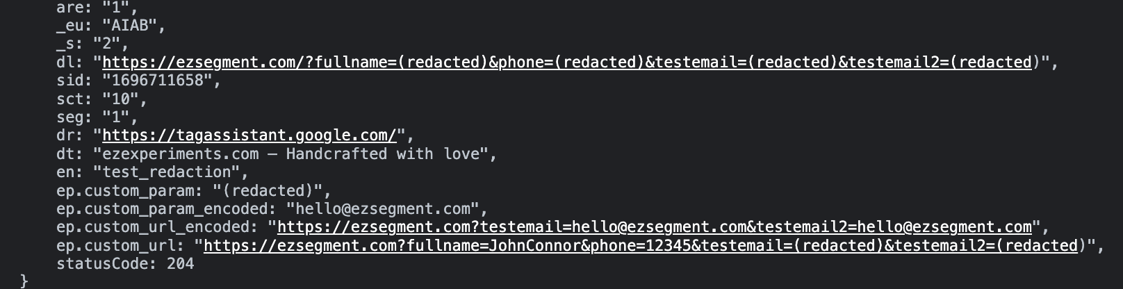 Data redaction in Google Analytics 4